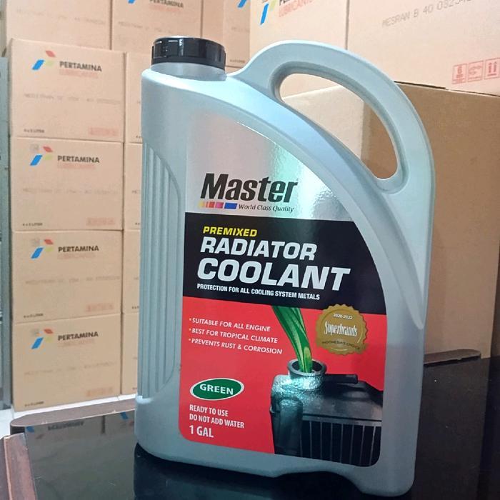 Jual MASTER Premixed Radiator Coolant Mesin - Green | Shopee Indonesia
