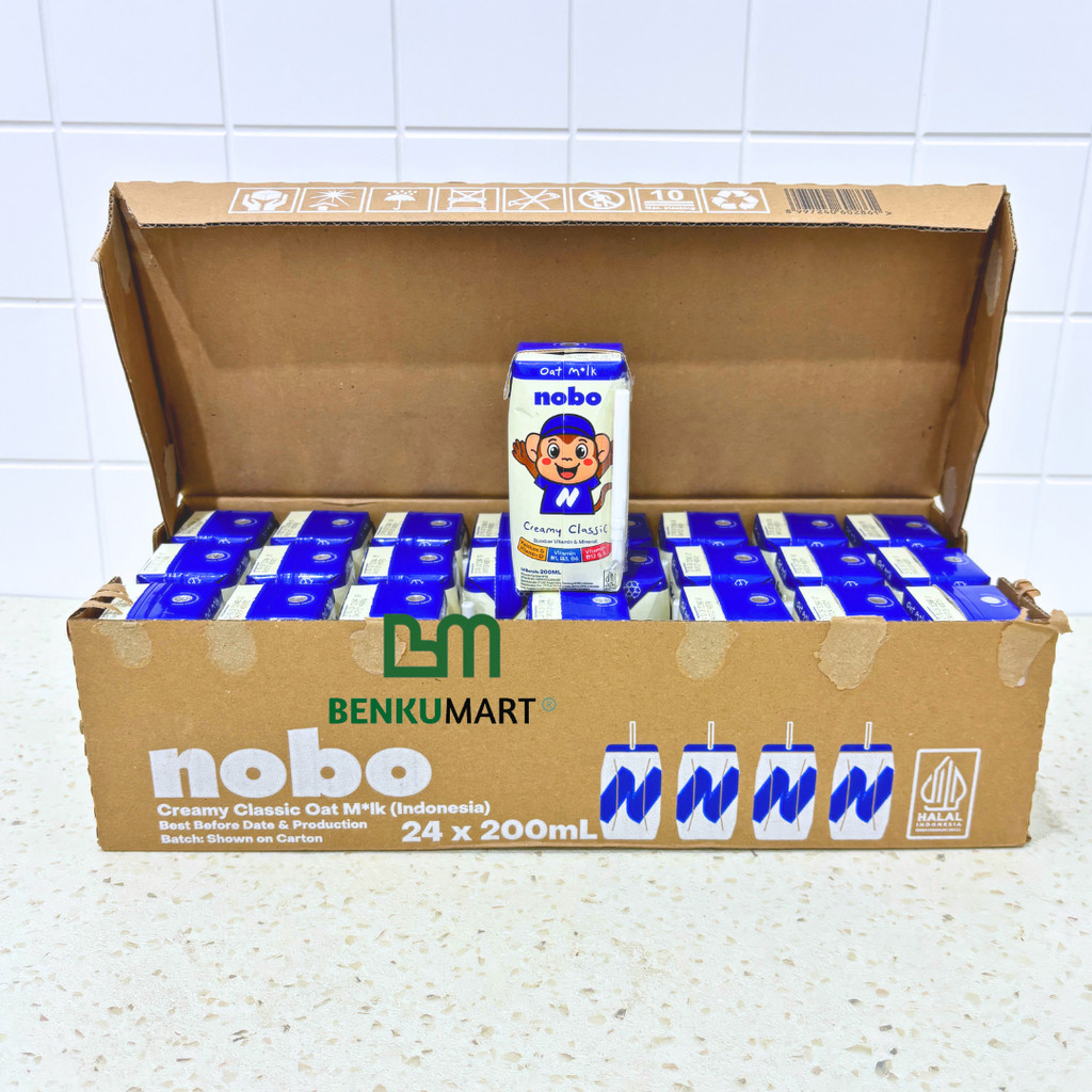 Jual [KARTON] Nobo Oat Milk Creamy Classic (24 x 200 ml) | Susu Oat ...