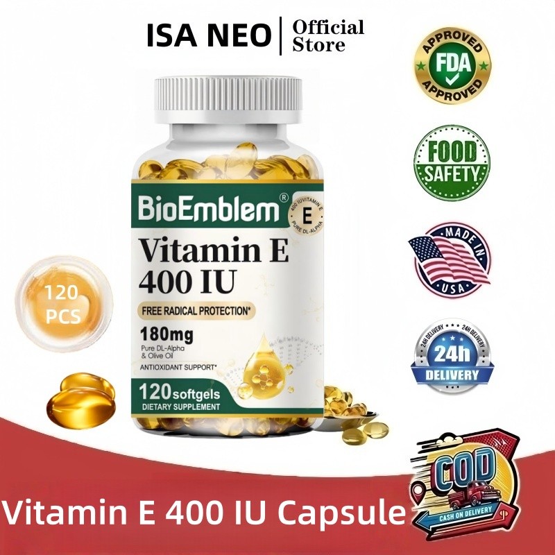 Jual BioEmblem Vitamin E dengan Minyak Zaitun - 400 IU (dl-Alpha ...