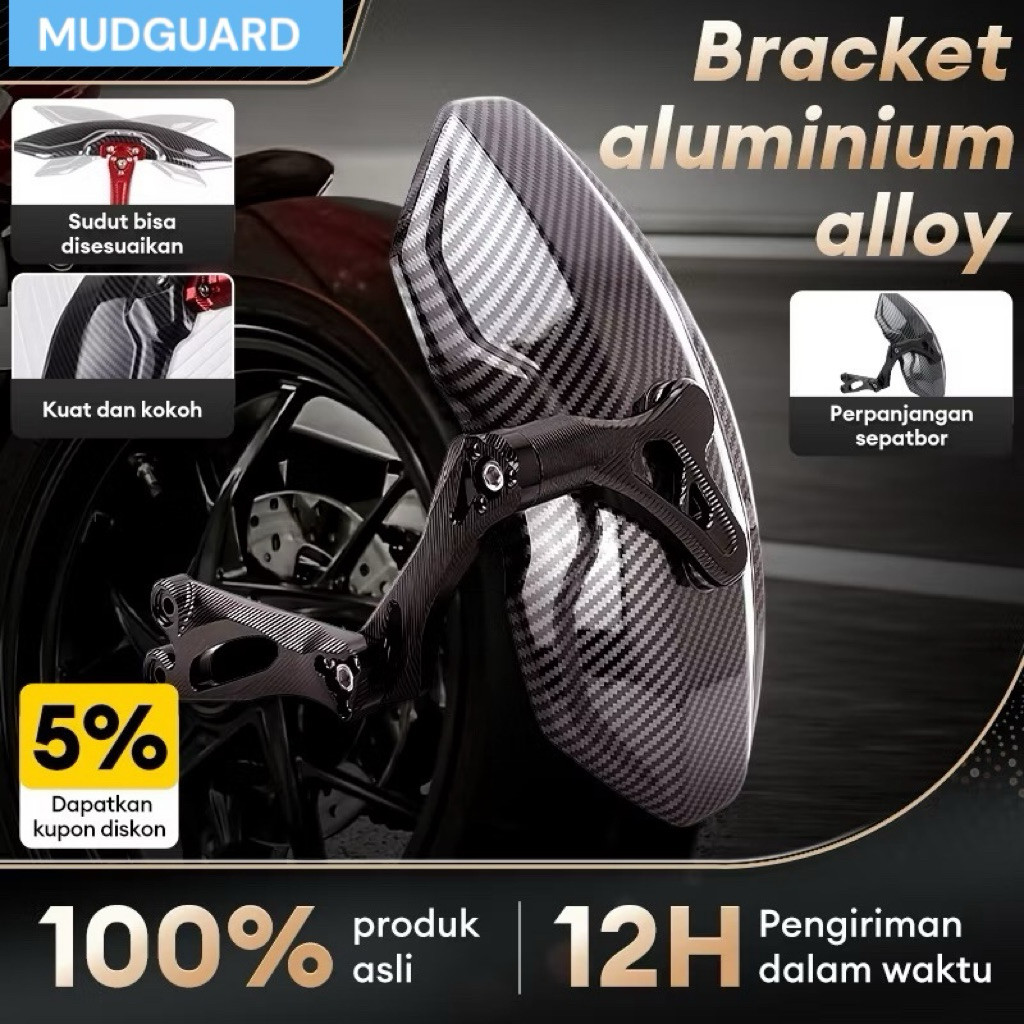Jual Mudguard universal mud guard CARBON KARBON FULL CNC IMPORT ...