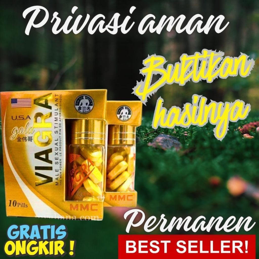 Jual 100% ASLI Vigra Gold mmc 1 Botol 10 Kapsul Obat Stamina Kuat Tahan ...