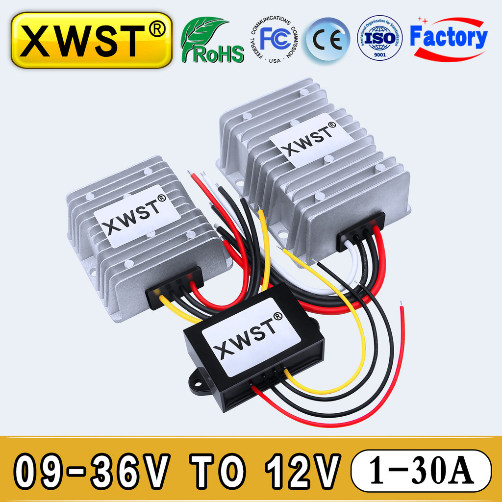 Jual DC DC Stabilizer Converter 9-36V 12V 24V to 12V 1-30A Boost Buck ...