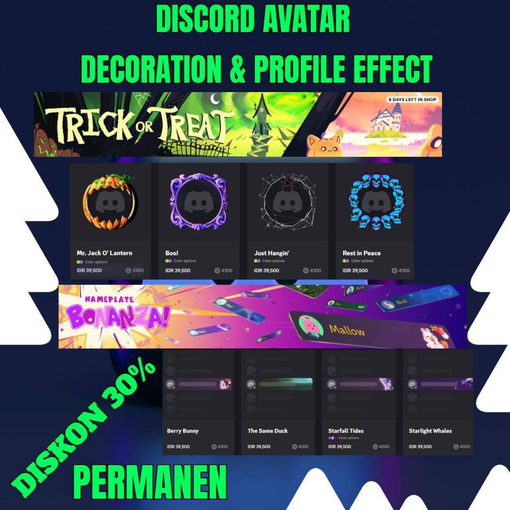 Jual Decoration Discord Avatar dan Profile effects | Shopee Indonesia