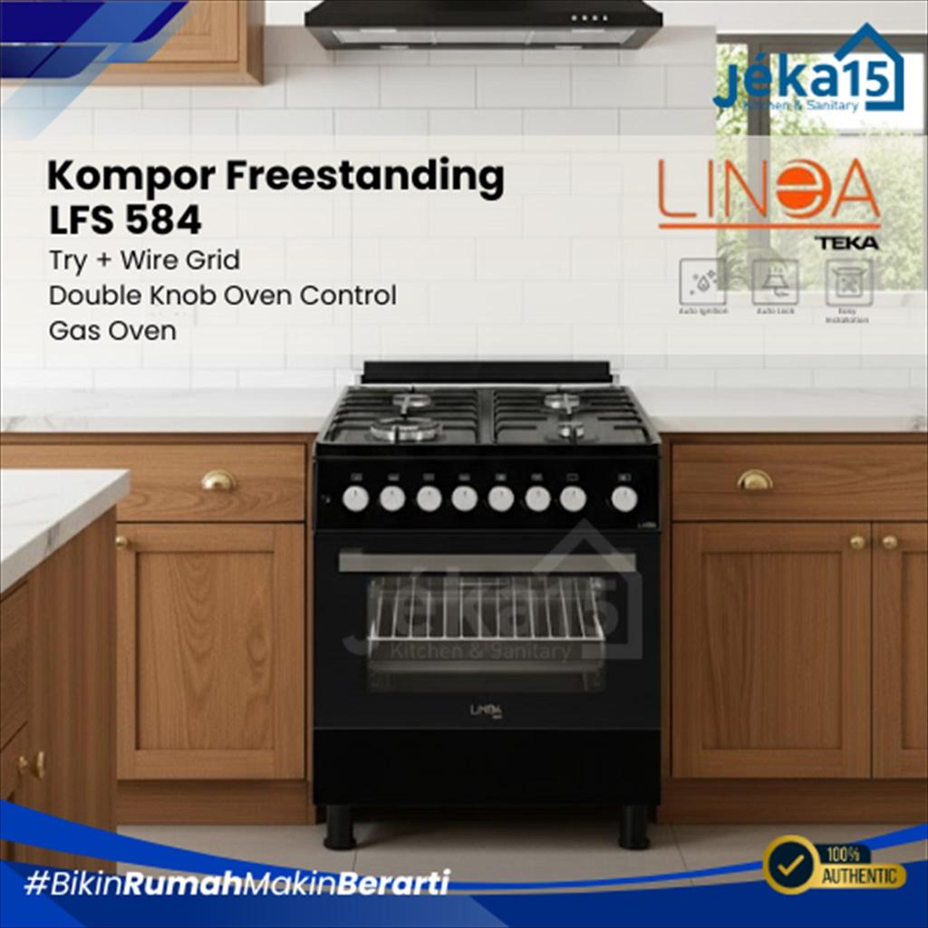 Jual JEKA15 - TEKA Linea LFS 584 Kompor Freestanding 4 Tungku Modern ...