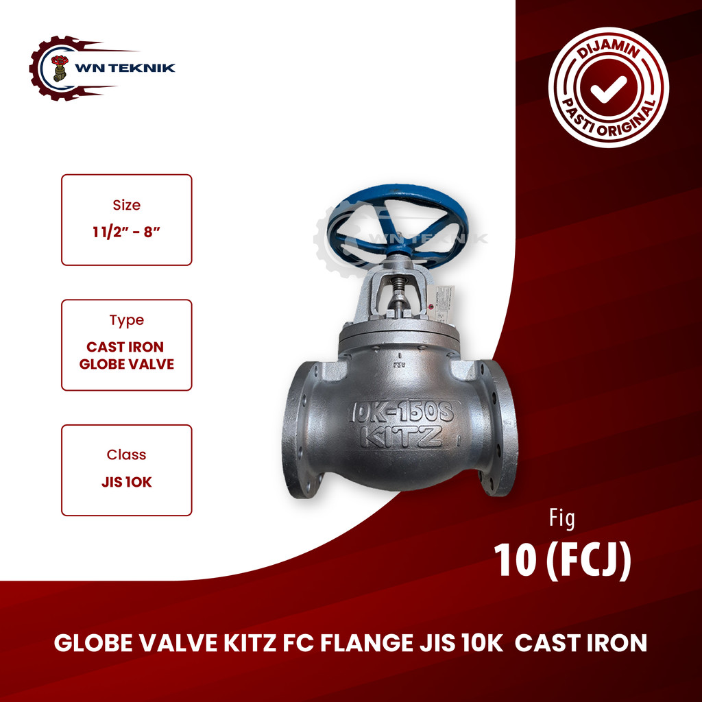 Jual GLOBE VALVE KITZ FC 3" INCH JIS 10K CAST IRON ORIGINAL | Shopee ...