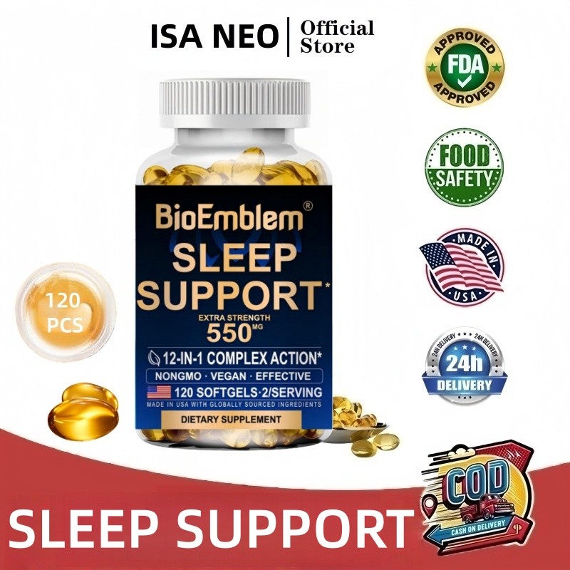 Jual ISA NEO-BioEmblem Sleeping Pills for Adults 550mg - Melatonin 3mg ...