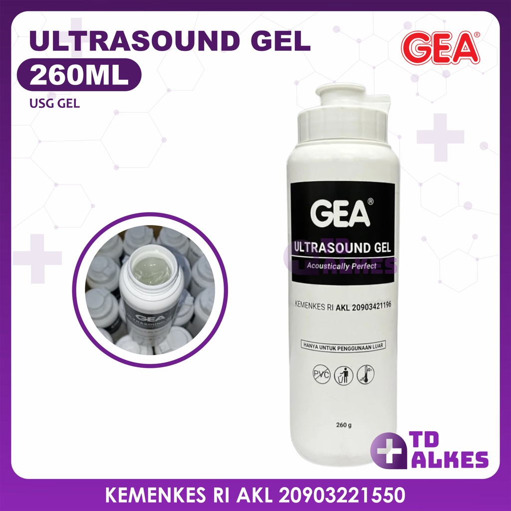 Jual Gel Ultrasound 260 Gram USG Gel Jelly Aquasonic Doppler Dopler ...