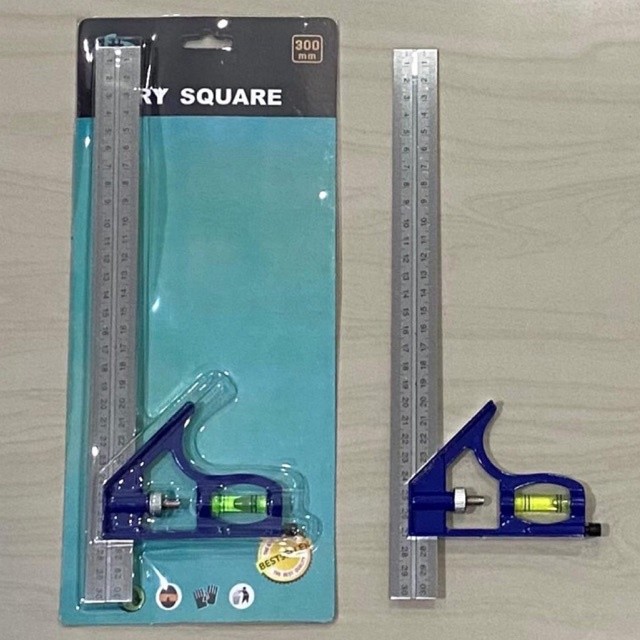 Jual Siku meter 12” + waterpas siku tukang water pas siku pengaris ...