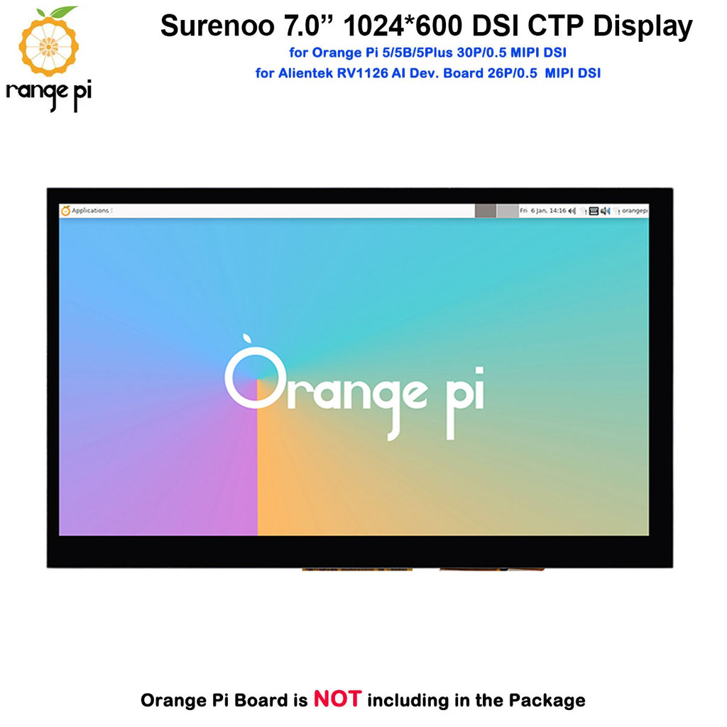 Jual 7.0" 7 in 1024*600 IPS TFT MIPI DSI Multi-Tou Capacitive Tou Panel ...