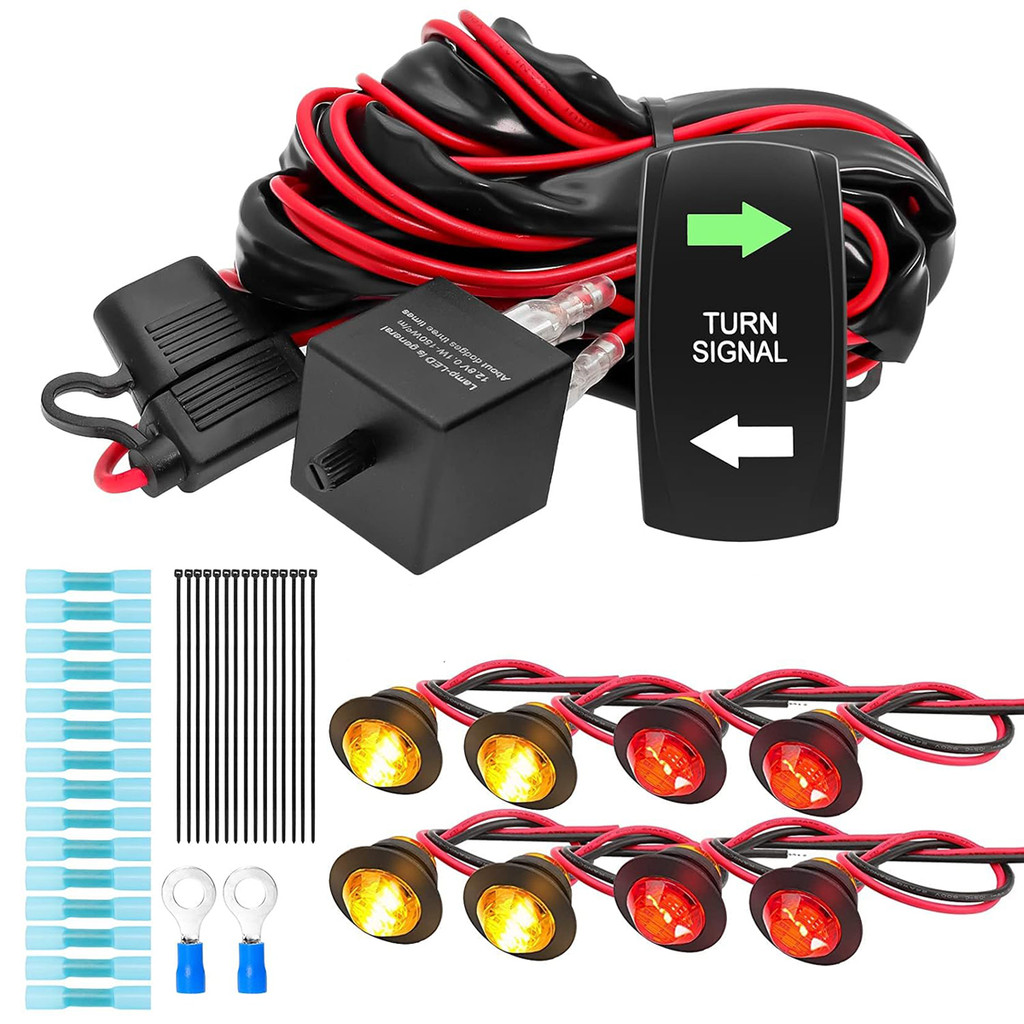Jual Universal Rocker Switch Turn Signal Street Legal Kit for ATV UTV ...