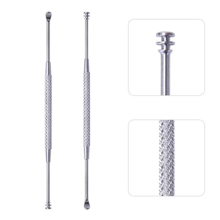 Jual Pembersih Telinga Spiral Set Korek Kuping Besi Stainless Steel ...