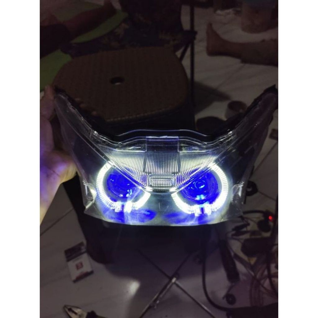 Jual Lampu Reflektor Beat Deluxe 2024-2025 Gen 2 Custom Biled 2 Mata ...