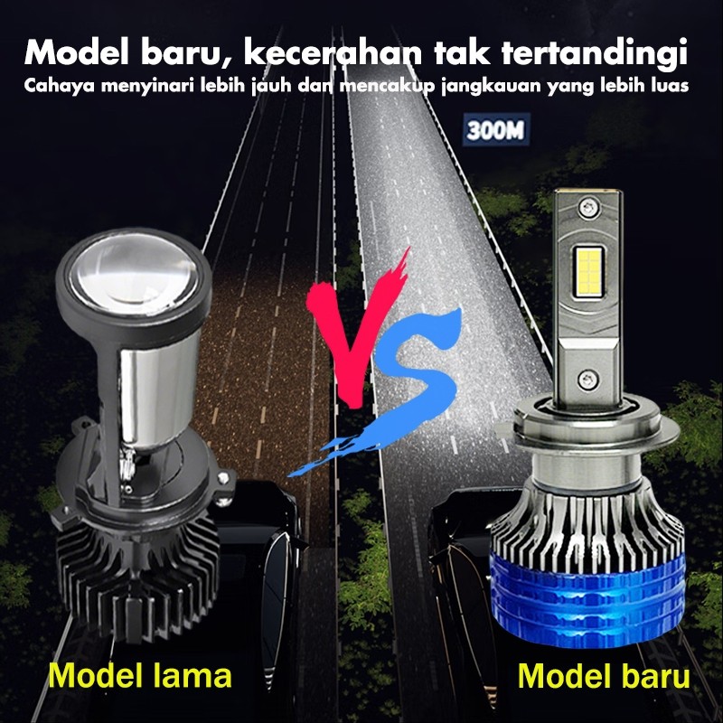 Jual MANGOMAN 2PCS Lampu LED Mobil Two Color 24SMD 100W H4 Super Terang ...