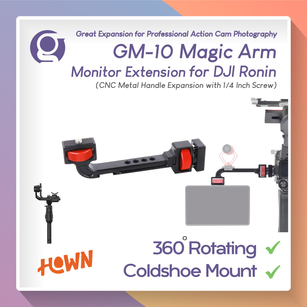 Jual HOWN GM-10 Magic Arm Monitor for Gimbal Camera like DJI Ronin RS 2 ...