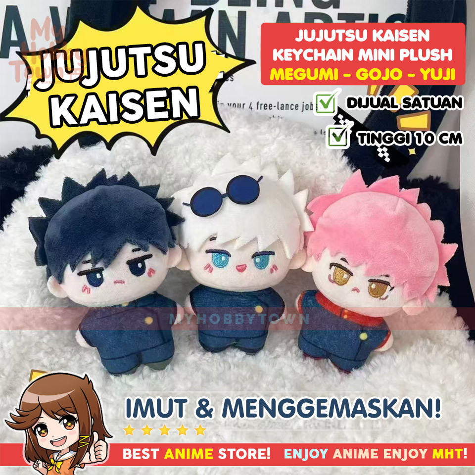 Jual Gantungan Kunci Boneka Anime Jujutsu Kaisen Karakter Gojo Satoru ...