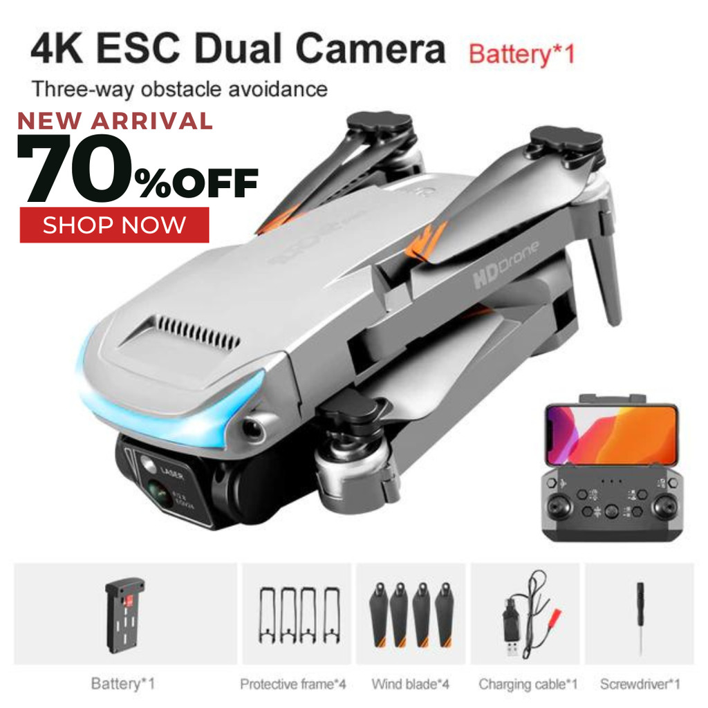 Jual PROMO 80% DRONE! 4K Dual Camera Altitude Hold FLY MORE - BIG ...