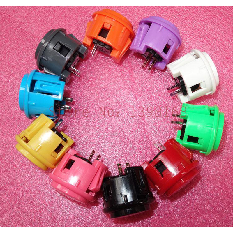 Jual 10 pcs Arcade Durable Push Button OEM 30mm mm push button copy ...