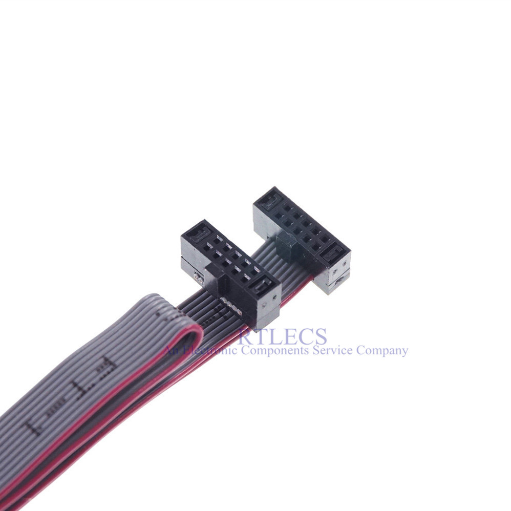 Jual 10 Pcs 10 Pin 1.27 MM Pitch 2x5 Position IDC Socket Extension Flat ...