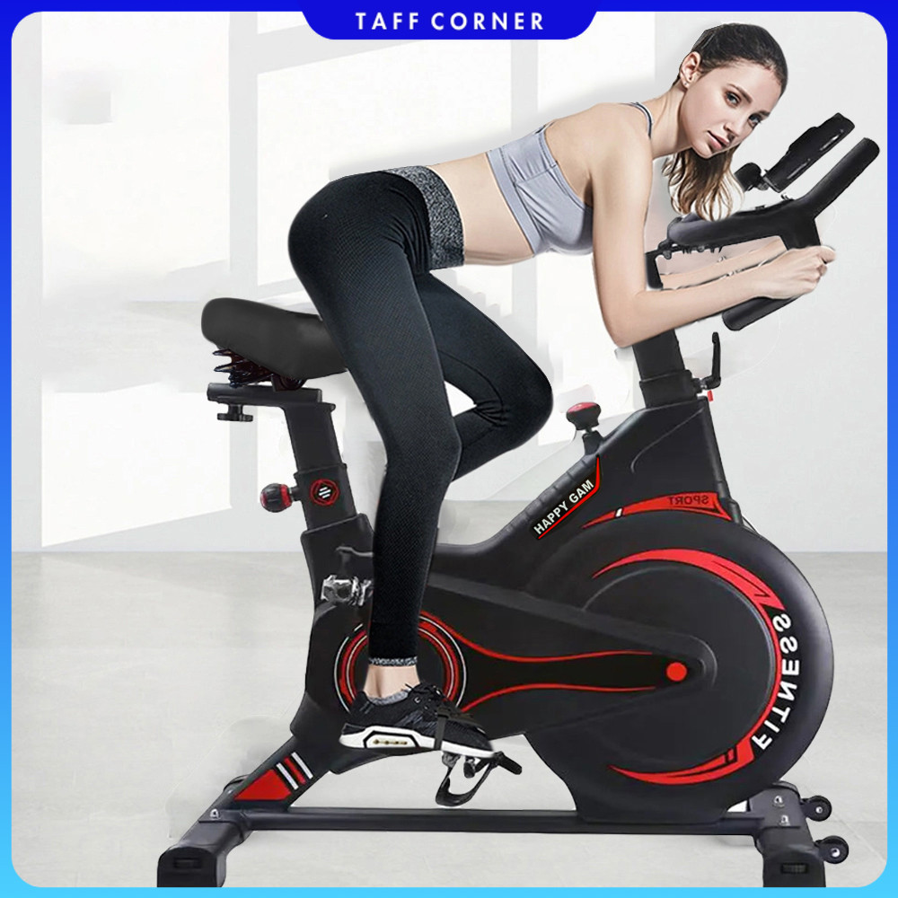 Jual TaffSPORT HAPPY GAM Sepeda Statis Gym Spinning Bike with Bluetooth - HF-2122 | Shopee Indonesia