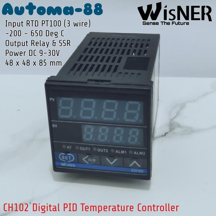 Jual DC 12V 24V REX C100 CH102 Input RTD PT100 -200~600C Digital PID ...