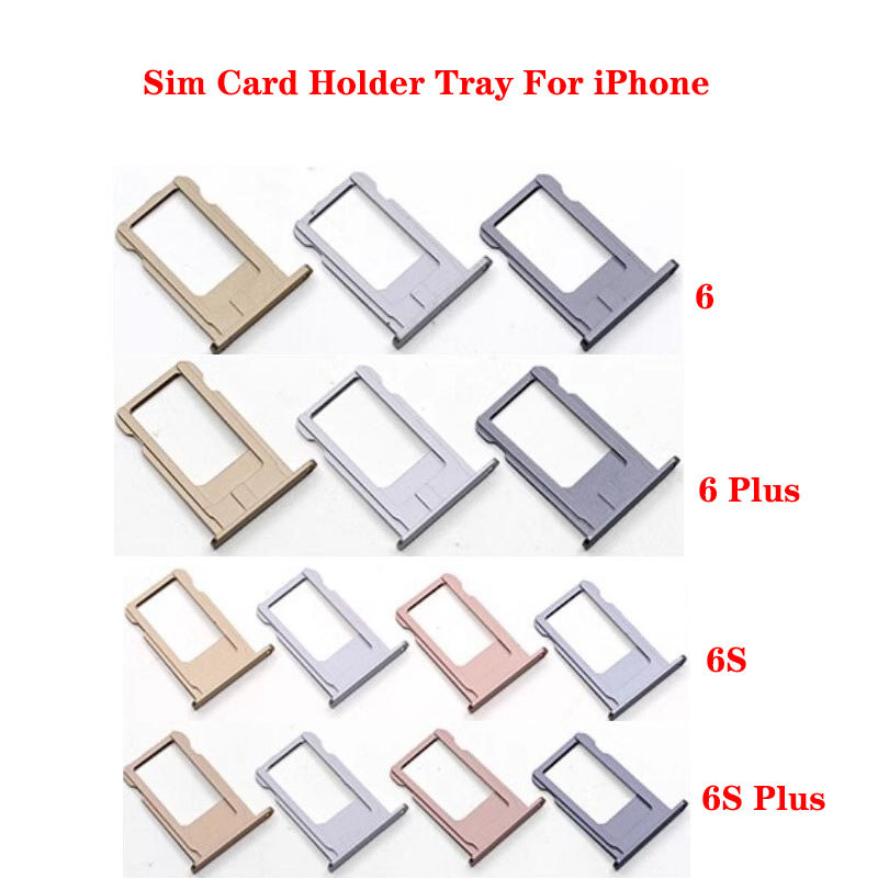 Jual Micro Nano SIM Card Tray Holder For iPhone 6 6S Plus Container ...