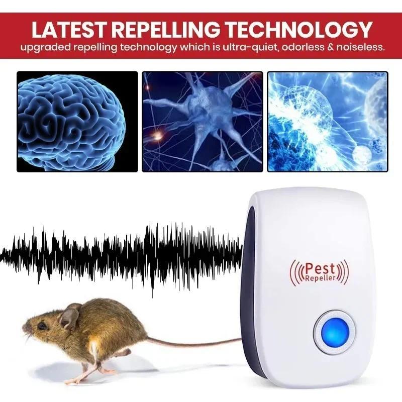 Jual Safe Ultrasonic Pest Repellents Ultra-Silent Mice Repellent Rodent ...