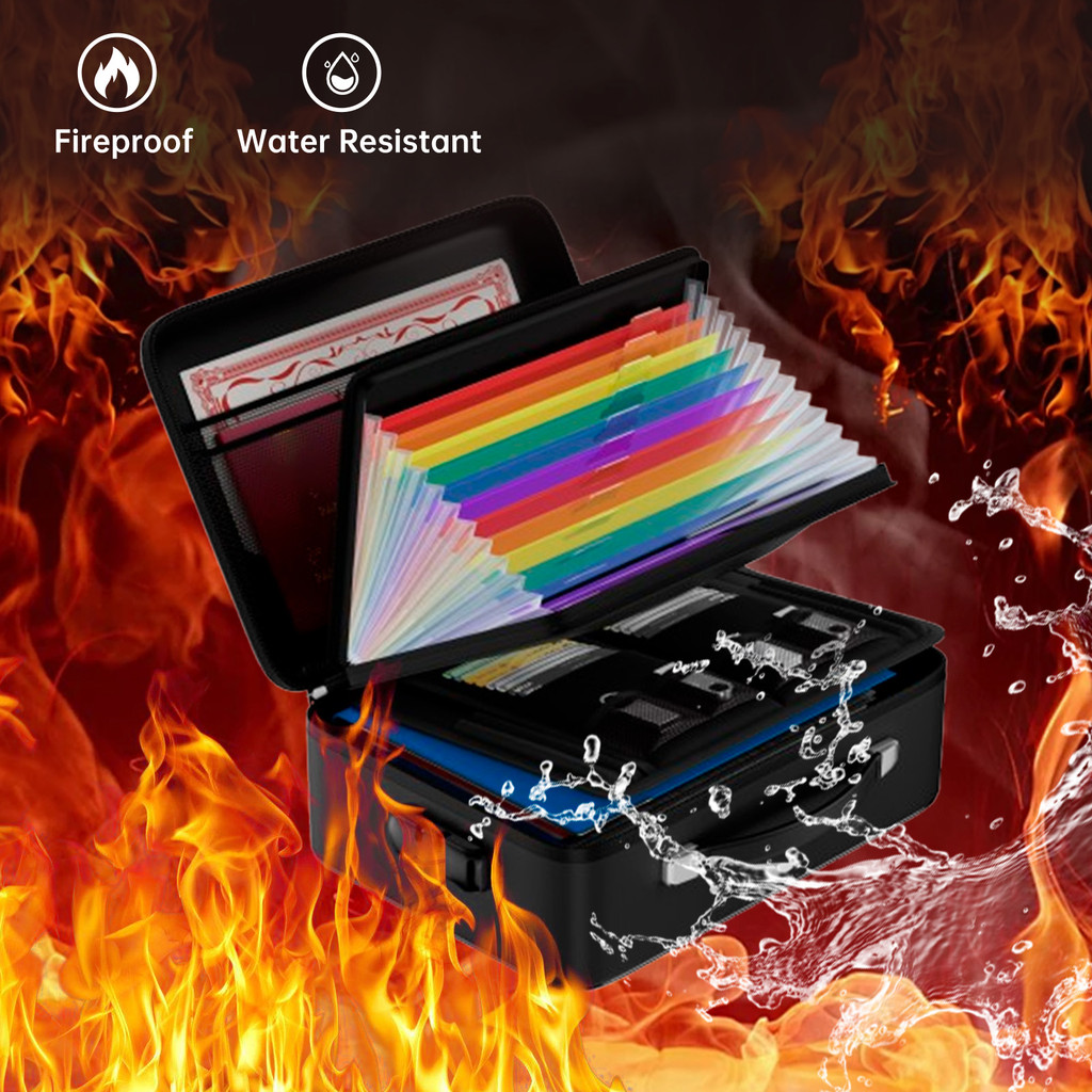 Jual New Upgrade EVA Hard Shell Organ Folder Organizer Fireproof ...