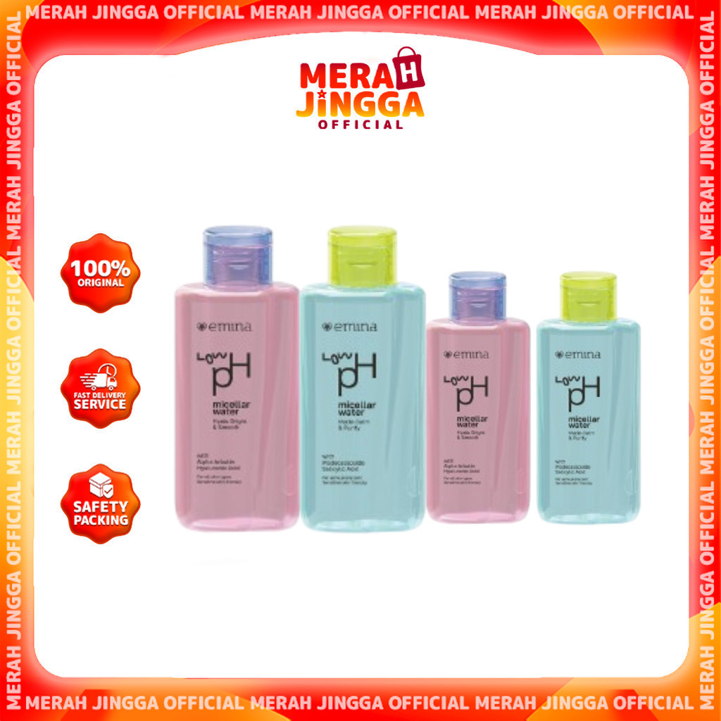 Jual Emina Low pH Micellar Water HyaluBright Smooth Emina Low pH Made ...