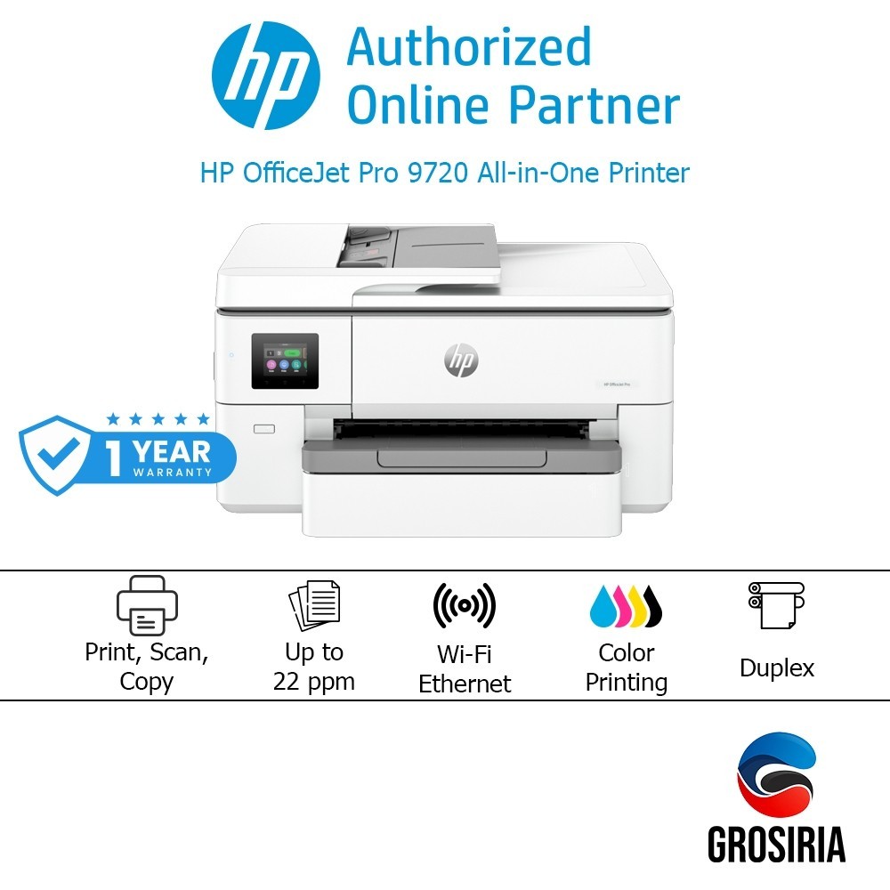 Jual HP OfficeJet Pro 9720 Wide Format All-in-One Printer (53N94C ...