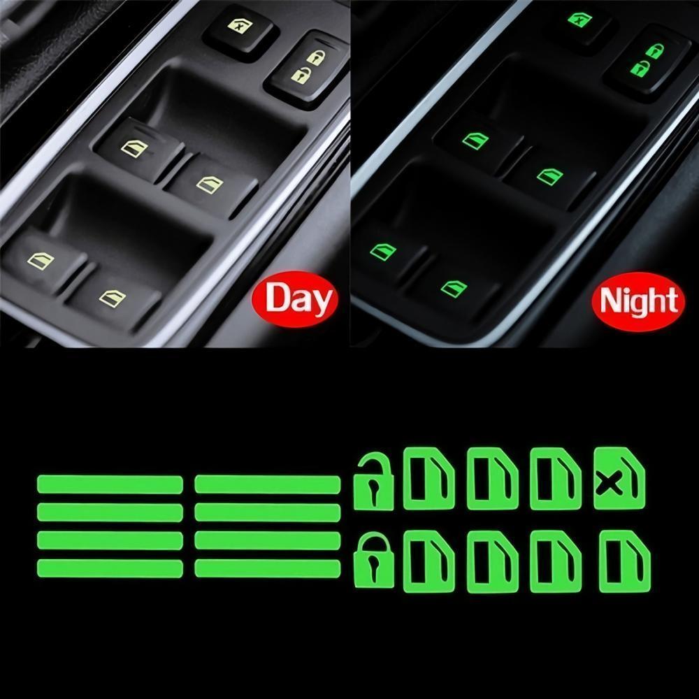 Jual Stiker Tombol Mobil Glow In The Dark Sticker Lampu Interior Mobil ...