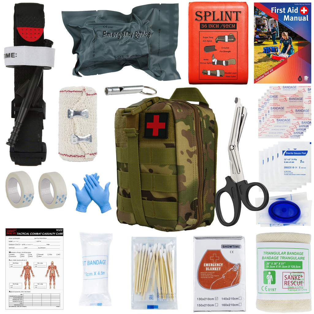 Jual First Aid Kit Outdoor Survival Gear Molle Bag Mecal Emergency IFAK ...