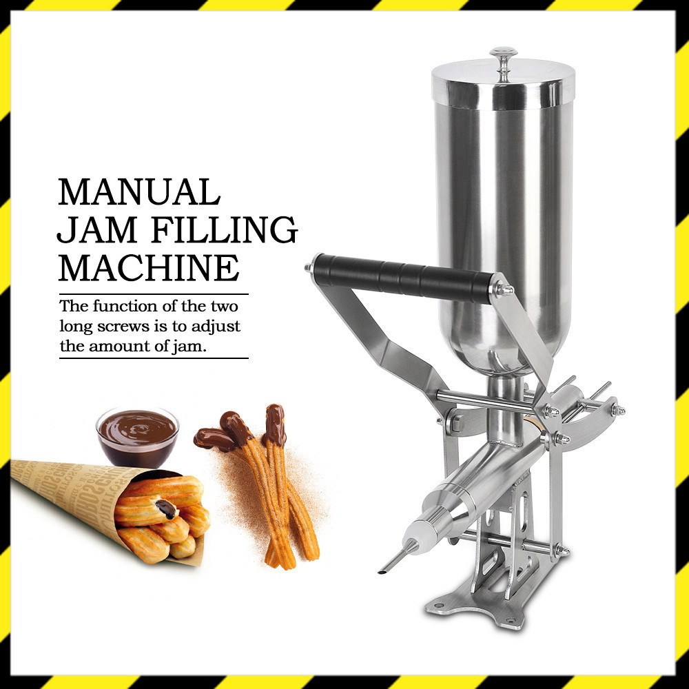 Jual 4.5L Homemade Spanish Churros Machine Manual Jam Filling Cream ...