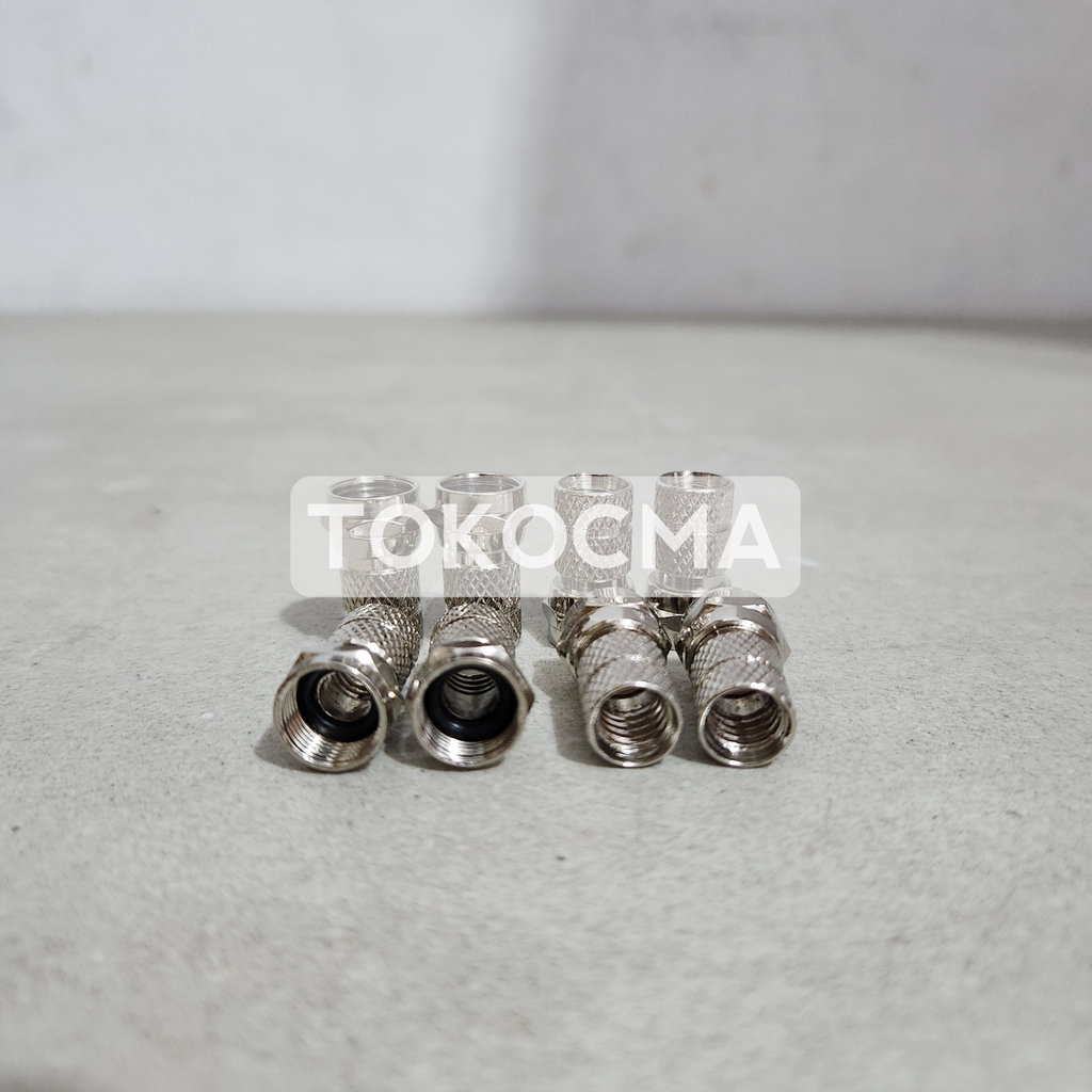 Jual Jek TV Jack Antena TV Besi Konektor Female Drag F 5C Nikel TV ...