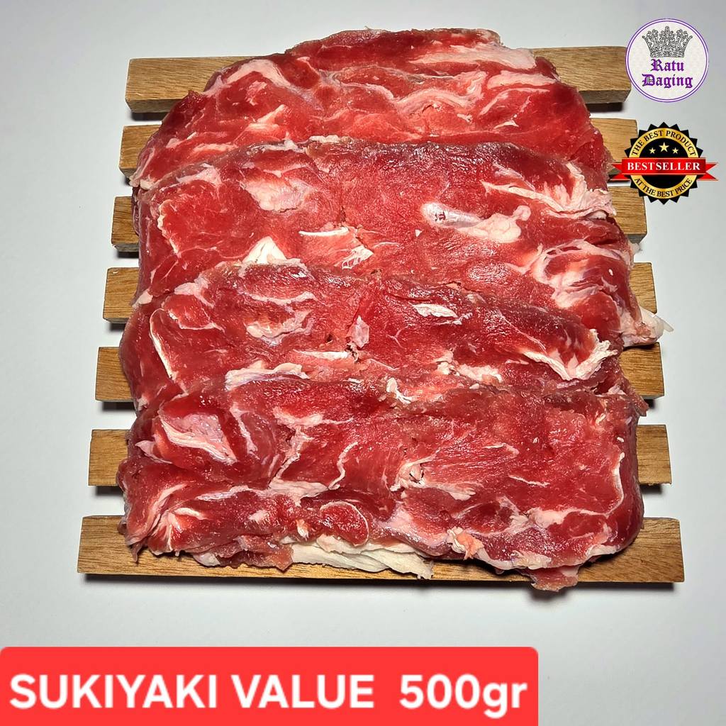 Jual Sukiyaki Slice Value Daging Sapi Slice Value 500gr | Shopee Indonesia