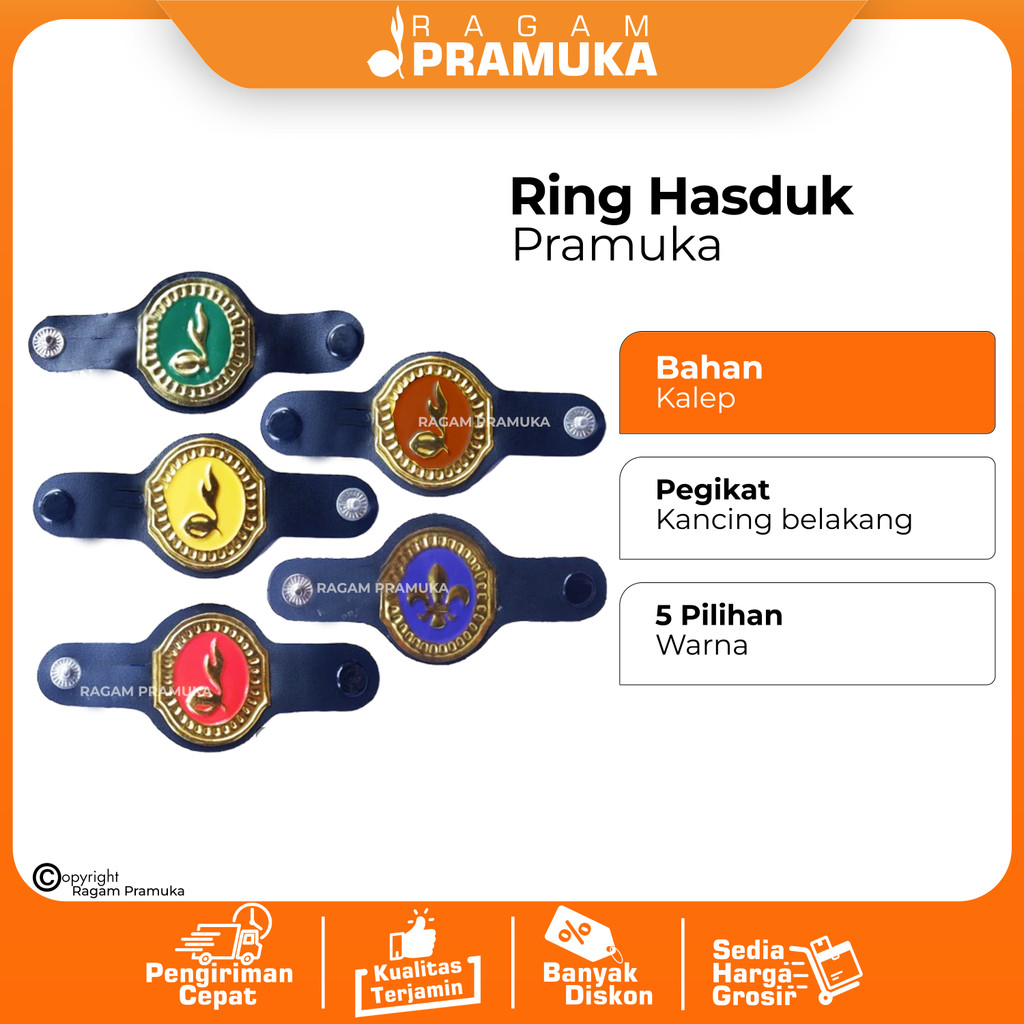 Jual Ring Hasduk Kacu Dasi Pramuka Untuk SD SMP SMA Bahan Kalep ...