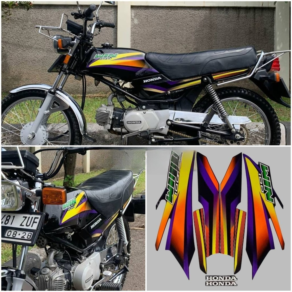 Jual Striping Stiker Polet Sepeda Motor List honda win 100 2002 2003 ...