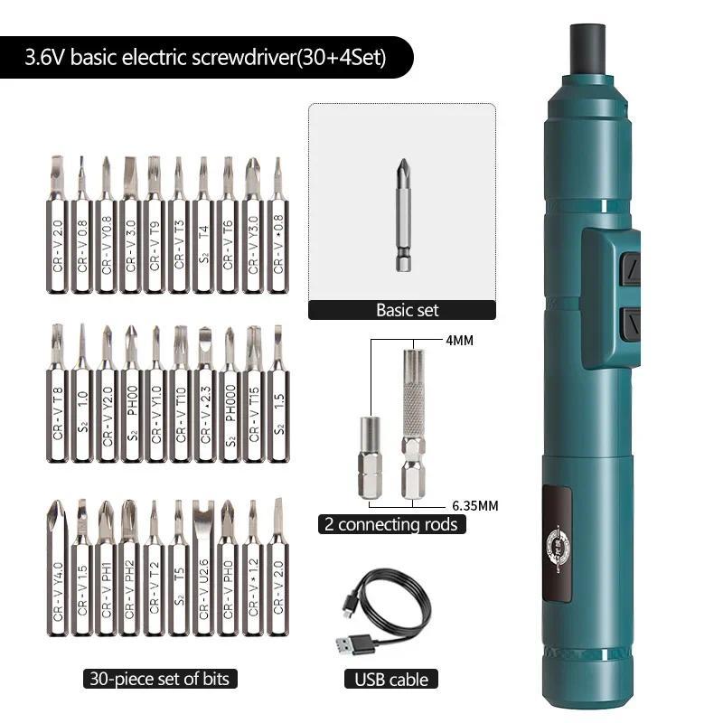 Jual Cordless Electric Screwdriver Rechargeable 2000mah Lithium Battery ...