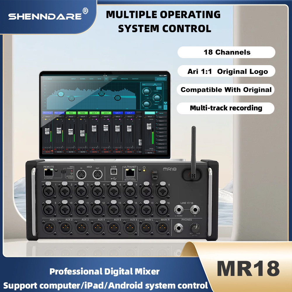 Jual Air 1:1 XR18 Multi-Track gital Mixer MR18 Mixer Rackmount Mixer ...