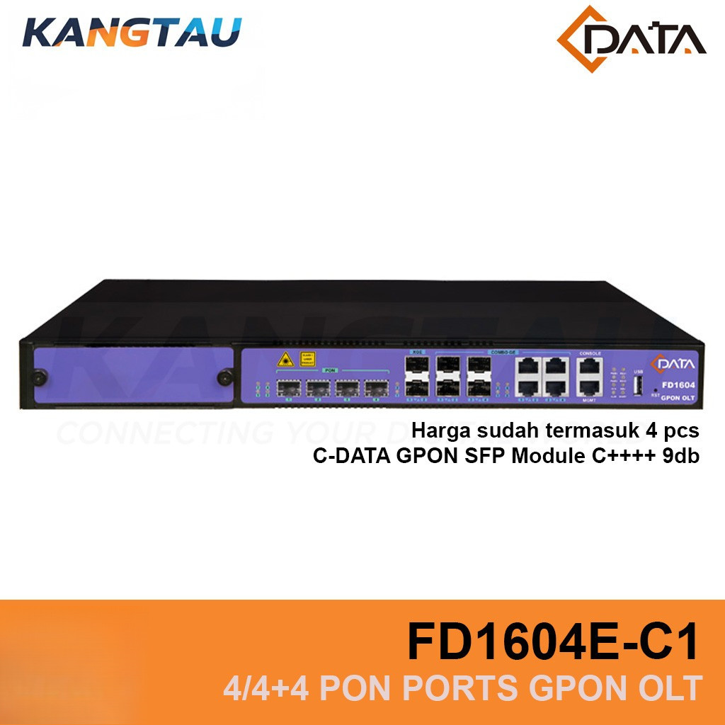 Jual C-DATA GPON OLT FD1604E-C1 4/4+4 PON PORTS GPON OLT USB | Shopee ...