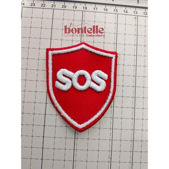 Jual Bontelle bordir timbul logo /pat/emblem sos 3d - bed – Bordir ...