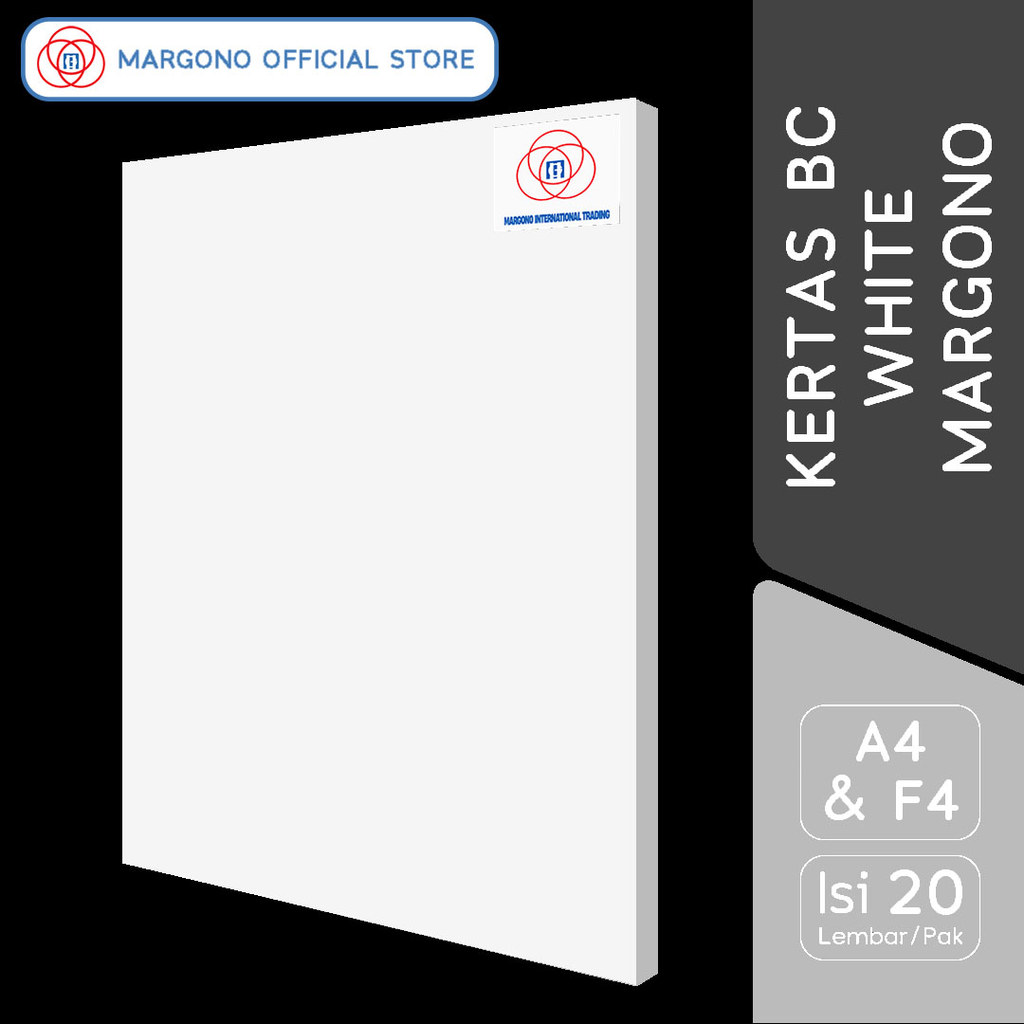 Jual Margono Kertas Brief Card BC White Putih 150 / 190 / 200 gsm A4 ...