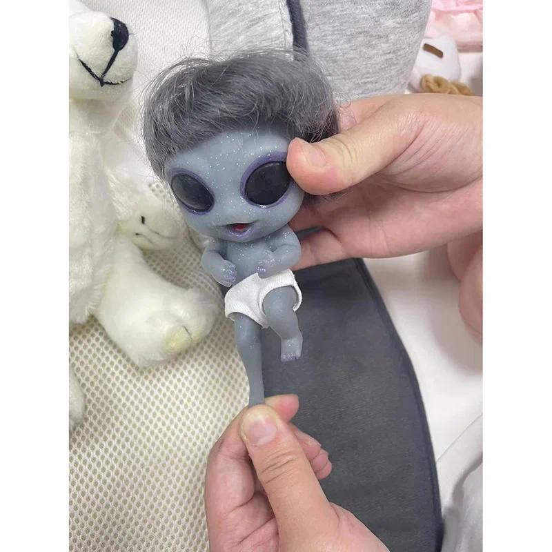 Jual 5inch Mini Baby Doll Reborn Dolls Lifelike Solid Soft Silicone ...