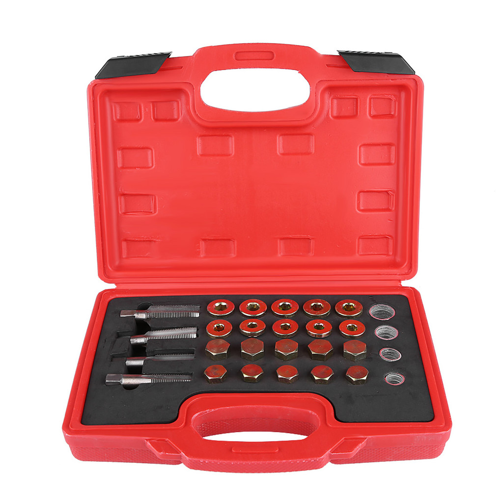 Jual 64Pcs Oil Pan Thread Repair Kit Sump Gearbox Drain Plug Tool Set ...