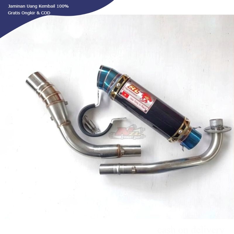 Jual Red leo Exhaust open for Ex5 Wave Kriss Dash Legend SRL Y15ZR LC ...