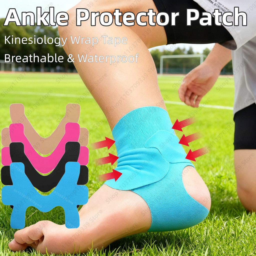 Jual Precut Kinesiology Wrap Tape for Ankle Breathable Athletic Tape ...