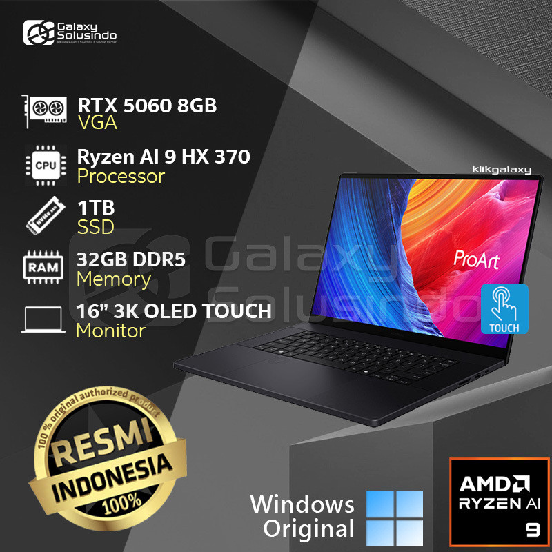 Jual Asus ProArt P16 H7606WM-OLEDS9311TM - GeForce RTX 5060 AMD Ryzen ...
