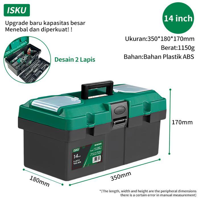 Jual AQUAFLOW ISKU Tool Box Besar Bahan PP Tahan lama Toolbox Kotak ...