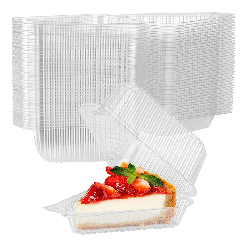 Jual 100Pcs Triangle Cheesecake Boxes Slice Cake Box Triangle Pie ...