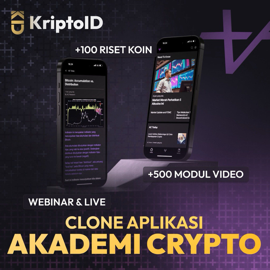 Jual APLIKASI AKADEMI CRYPTO | CLONE APP 1000+ MODUL LENGKAP UPDATE | Shopee Indonesia