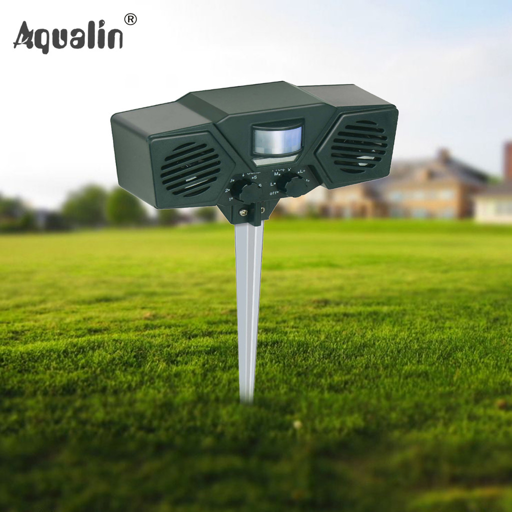 Jual Eco-friendly Dog, Cat Repellent Dual Speaker Ultrasonic Repeller ...